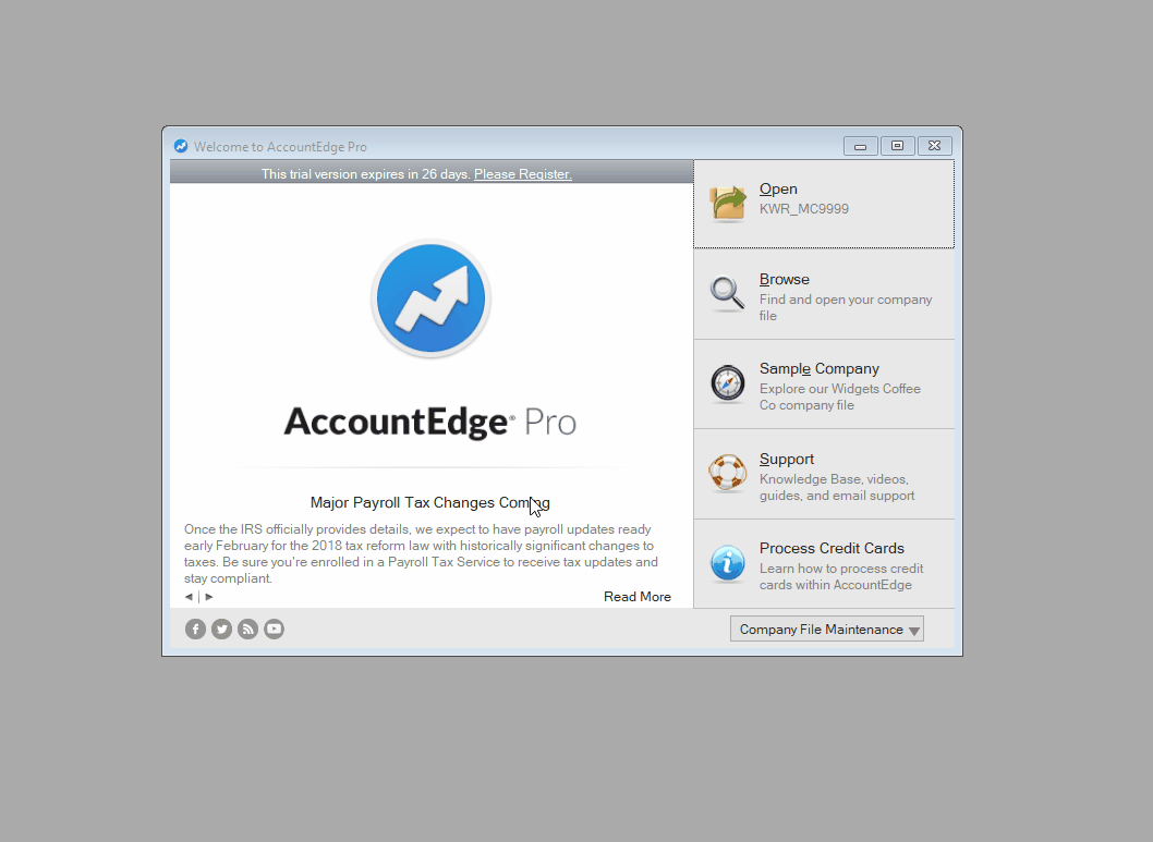 AccountEdge – Program Upgrade/Install – Leadership Answers