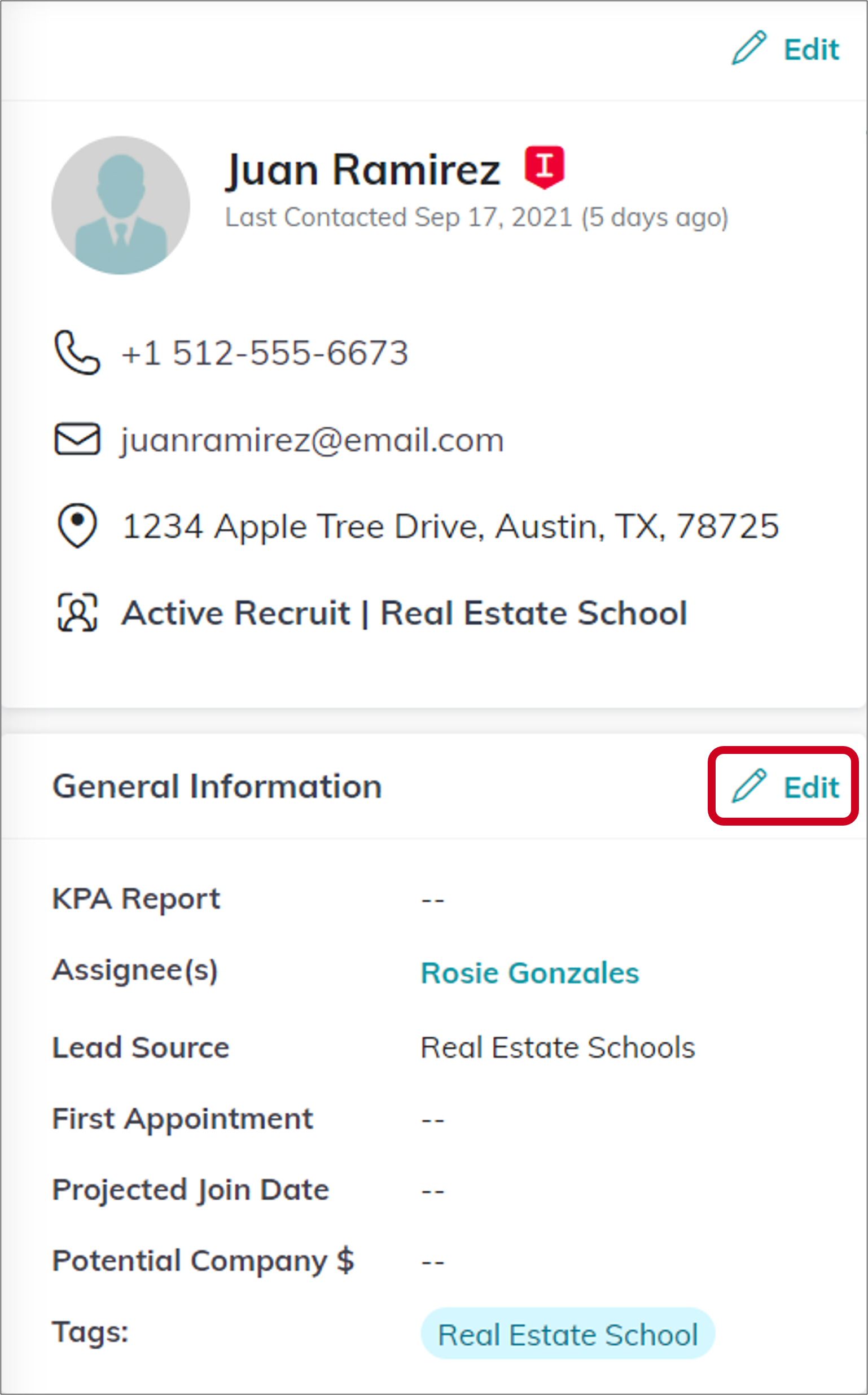 Edit a Recruit in CommandMC – Leadership Answers