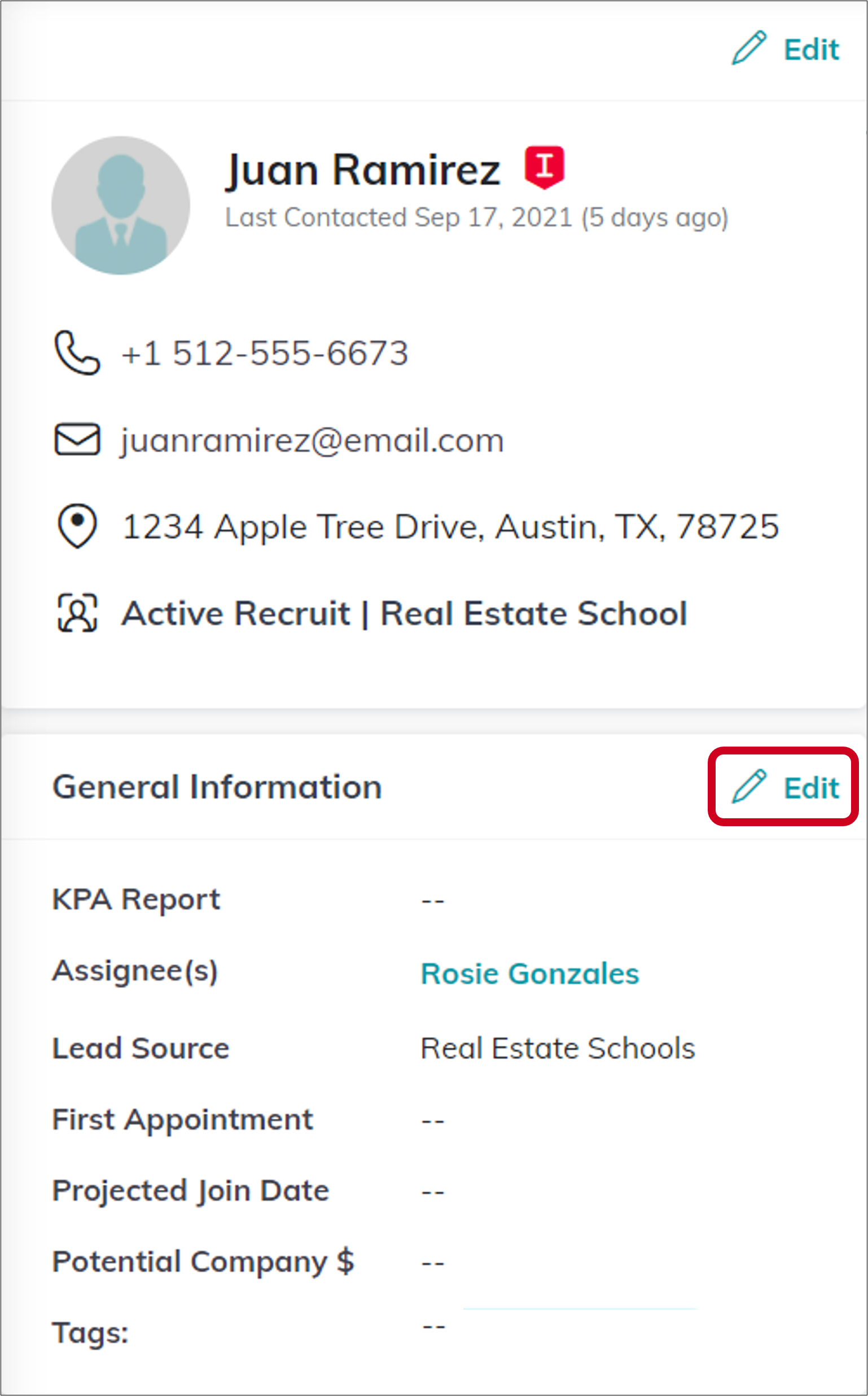 Add Tags to a Recruit – Leadership Answers