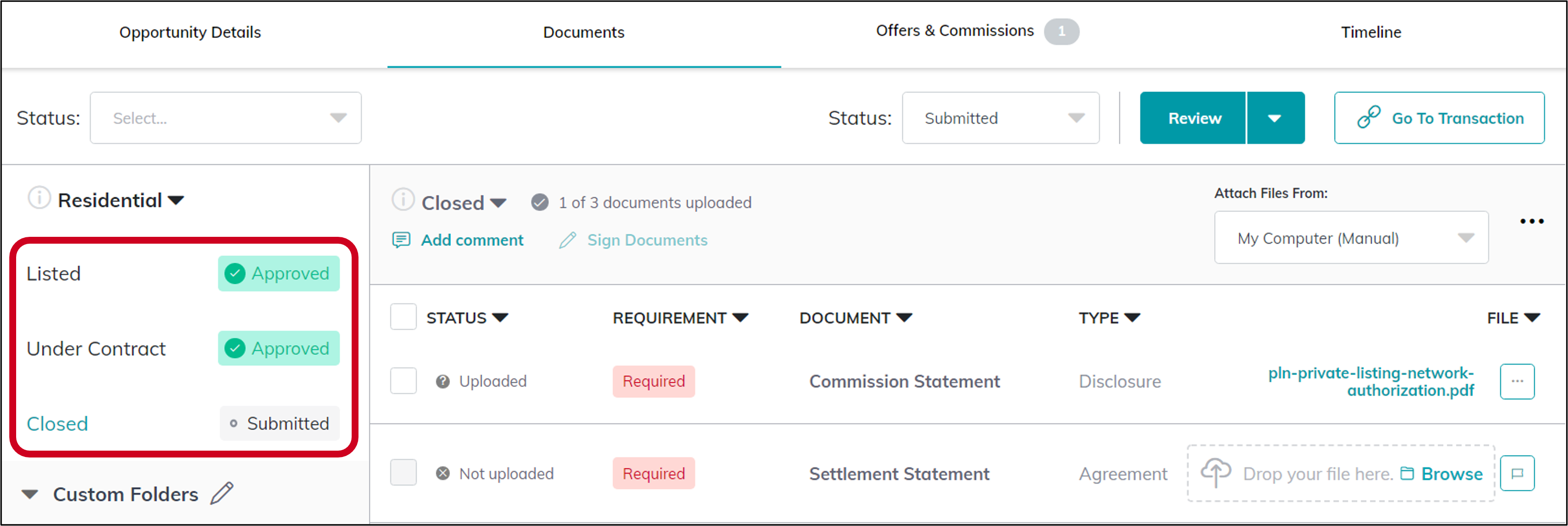 Attach a one-off Document or Document Placeholder to an Agent's ...