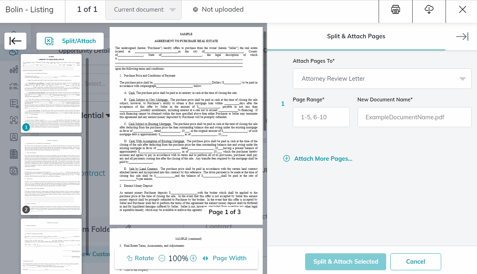 Split a PDF into Multiple Documents in CommandMC – Leadership Answers