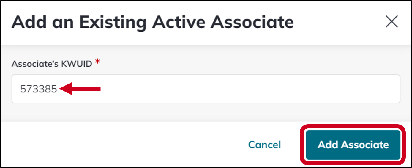Add an Existing Active KW Associate to your Market Center (Transfers ...