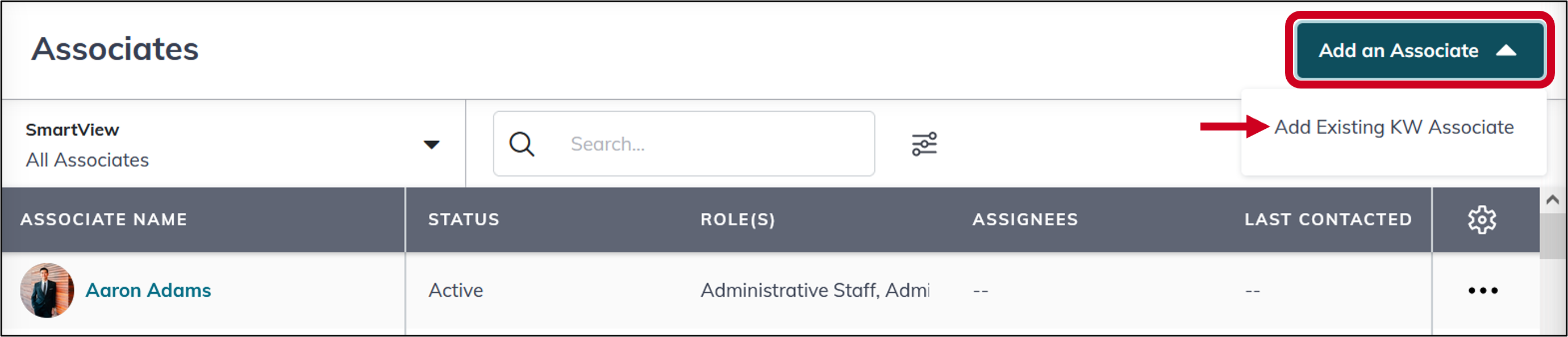 Add an Existing Active KW Associate to your Market Center (Transfers ...