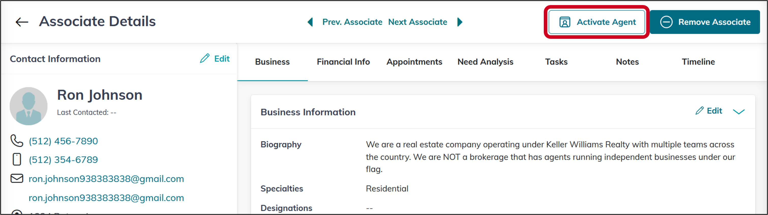 Activate Agent Status for an Associate – Leadership Answers