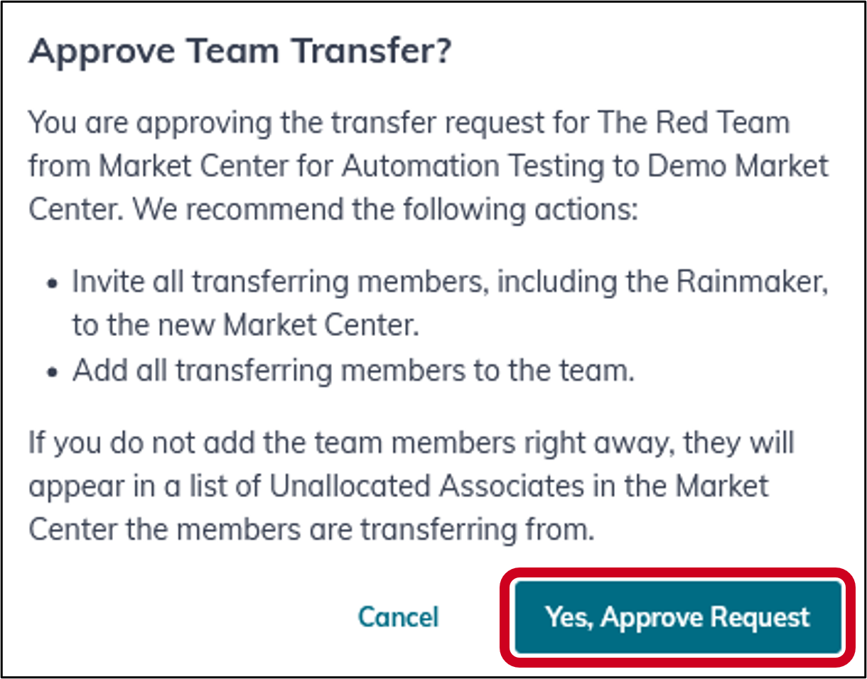 Transfer Teams and Manage Incoming Transfers in the MC Team Management ...
