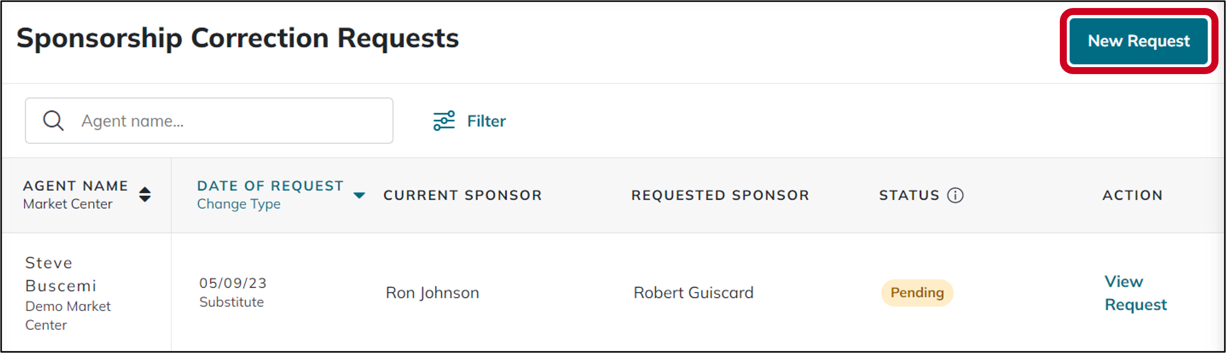 View, Manage, and Submit Sponsorship Change Requests (Market Center Leadership) – Leadership Answers