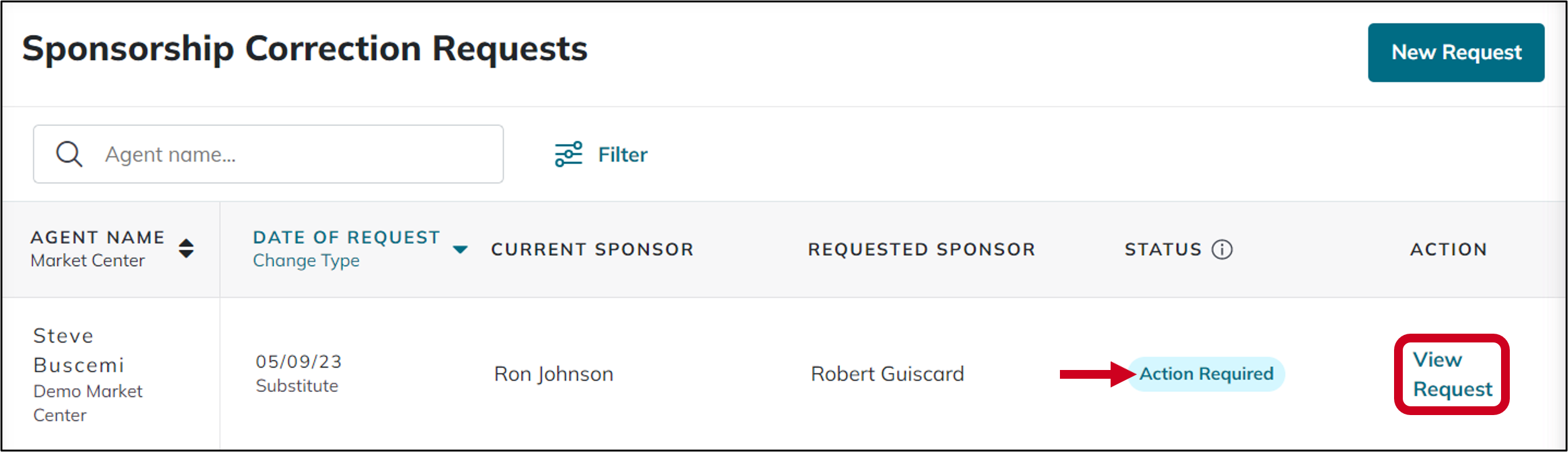 View, Manage, and Submit Sponsorship Change Requests (Market Center ...