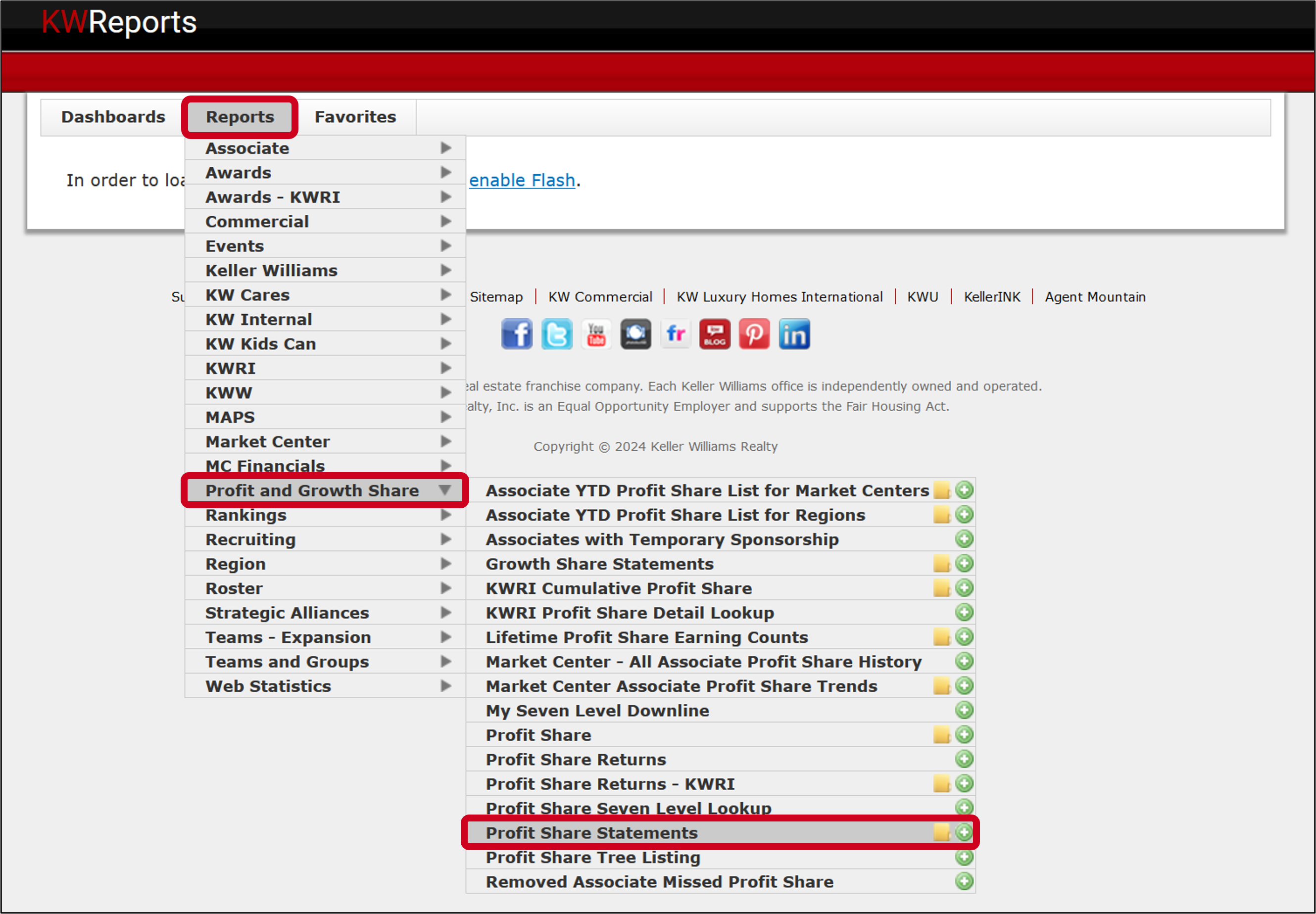 Access and Export Prior Month Profit Share Statements – Leadership Answers