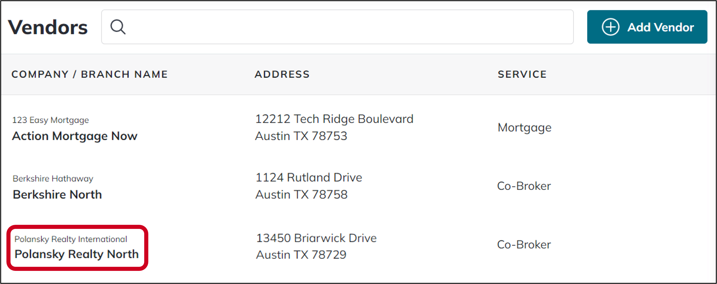 Edit Vendors and/or Add Additional Vendor Representatives – Leadership Answers