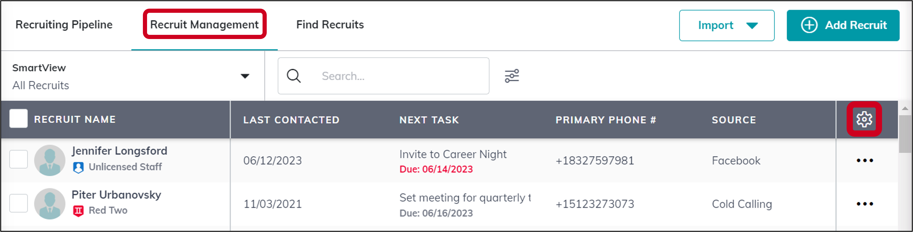 Find Recruits in Your Recruiting Pipeline or Recruit Management ...