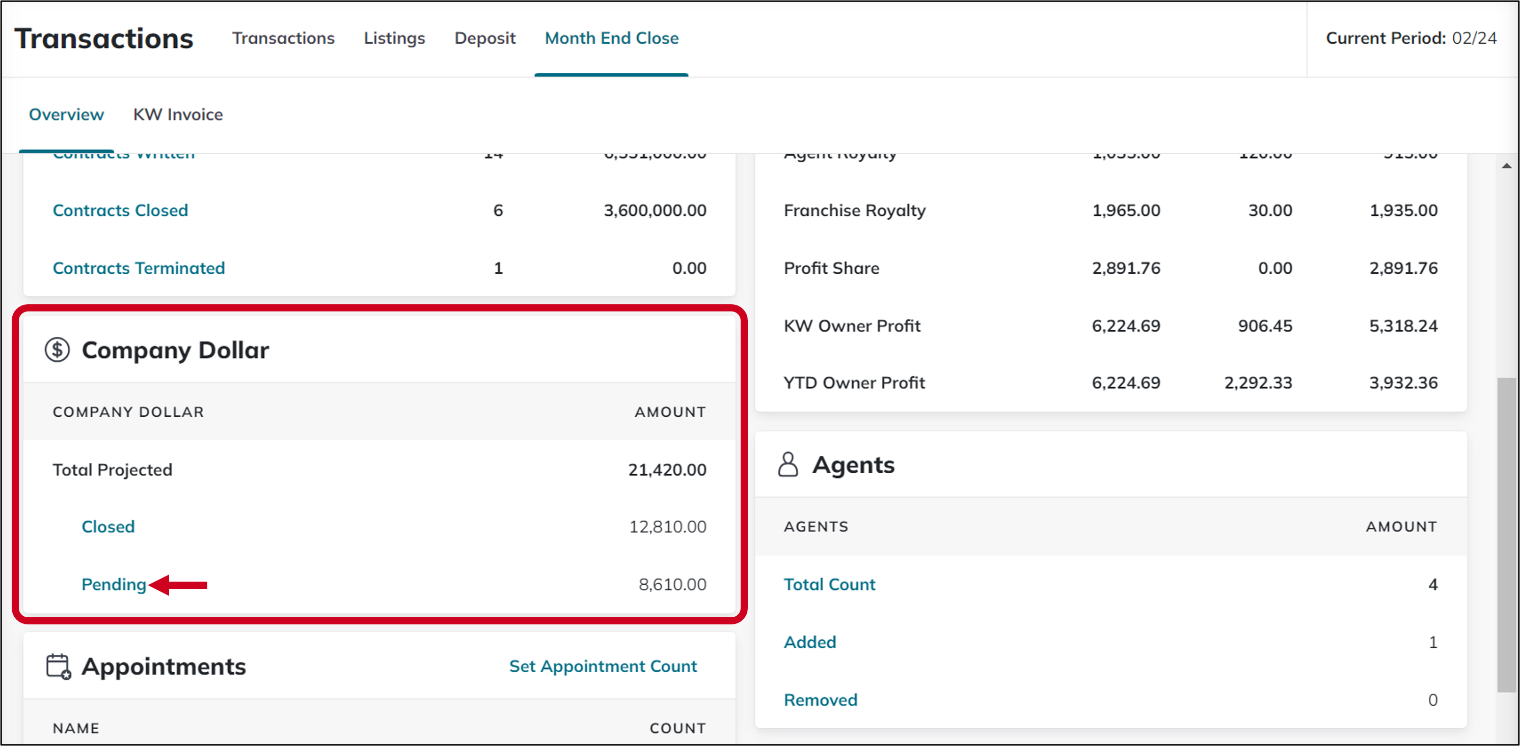 Verify Projected Closings – Leadership Answers