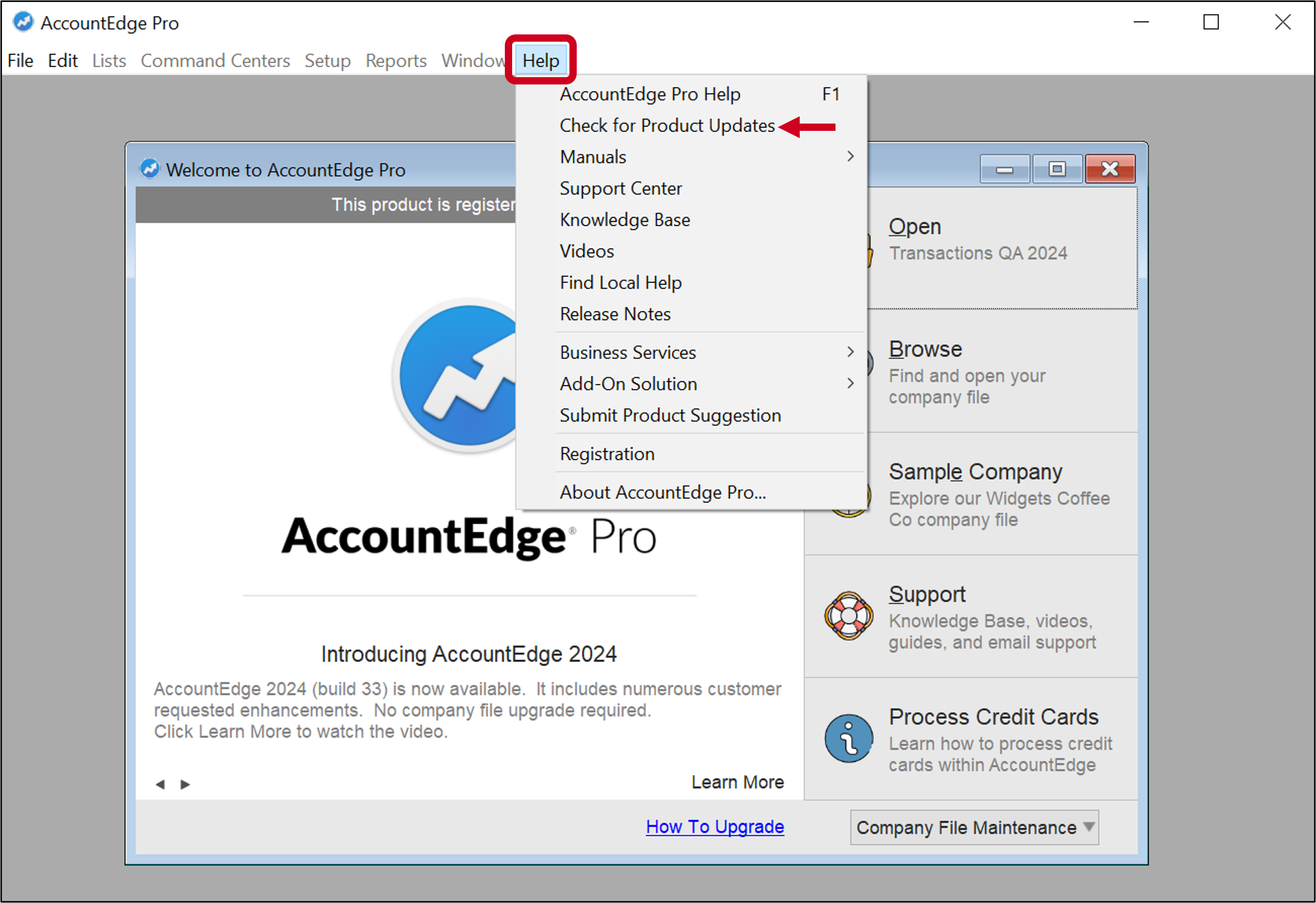Update AccountEdge for Transactions – Leadership Answers