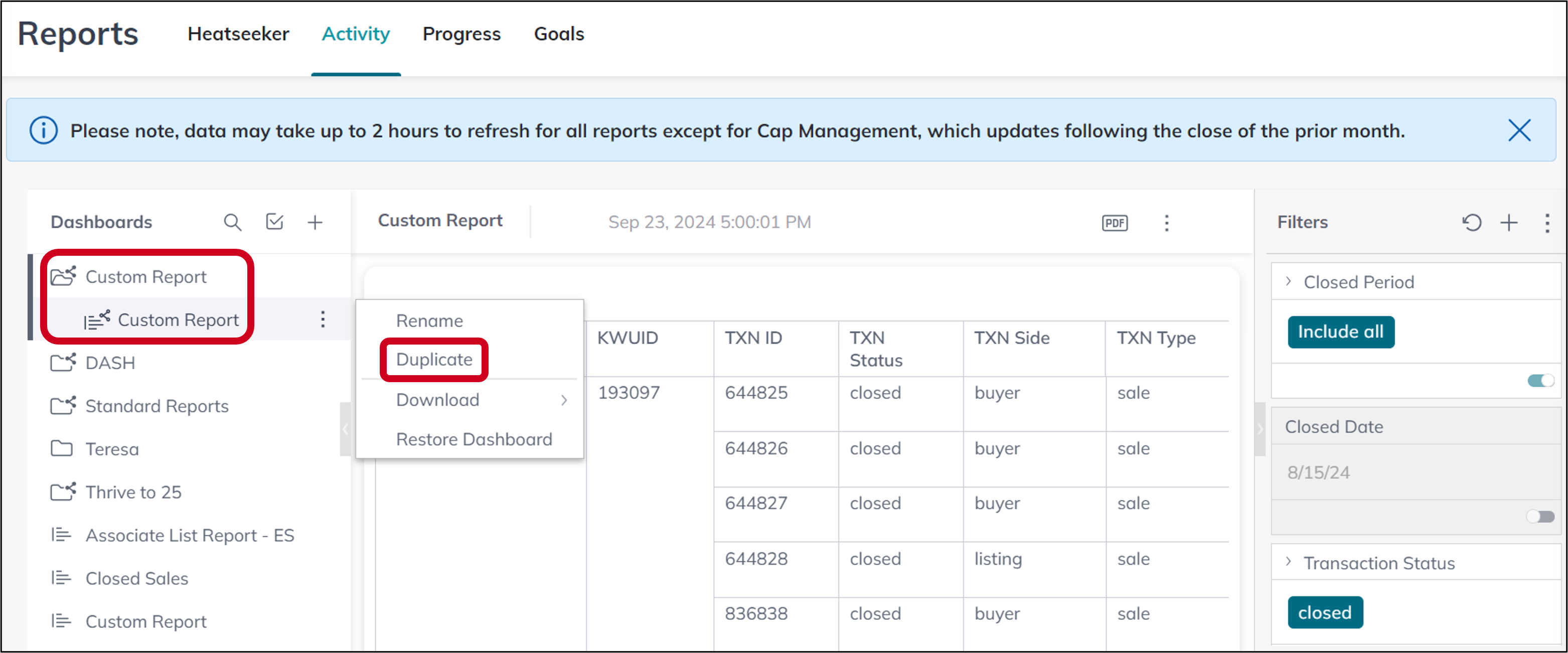 Create Custom Associate List Report – Leadership Answers