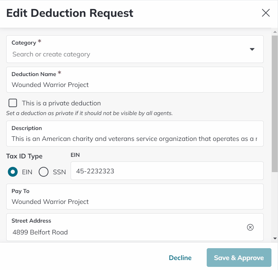 Review Submitted Deduction Requests – Leadership Answers