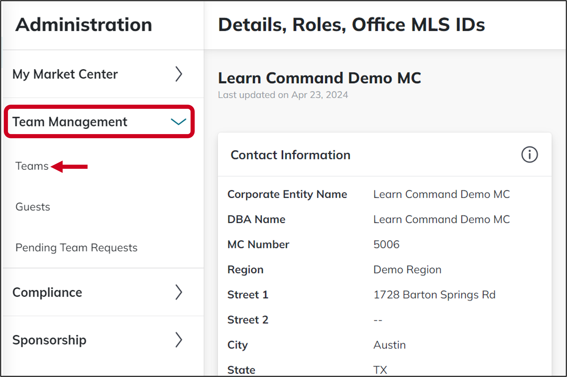Change Team Member Role in MC Team Management Tool – Leadership Answers