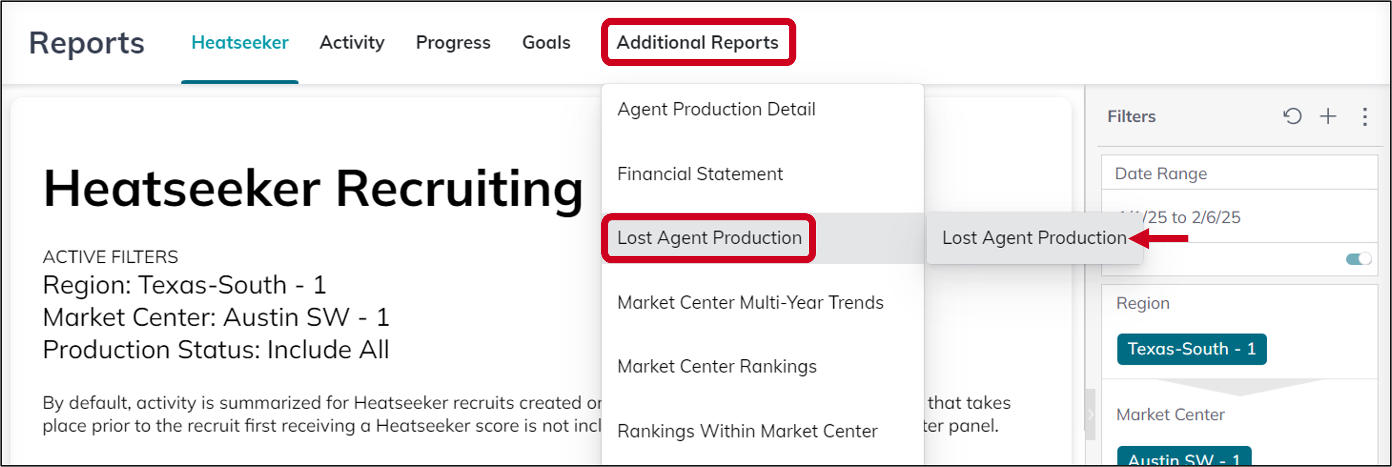 Access the Lost Agent Production Report – Leadership Answers