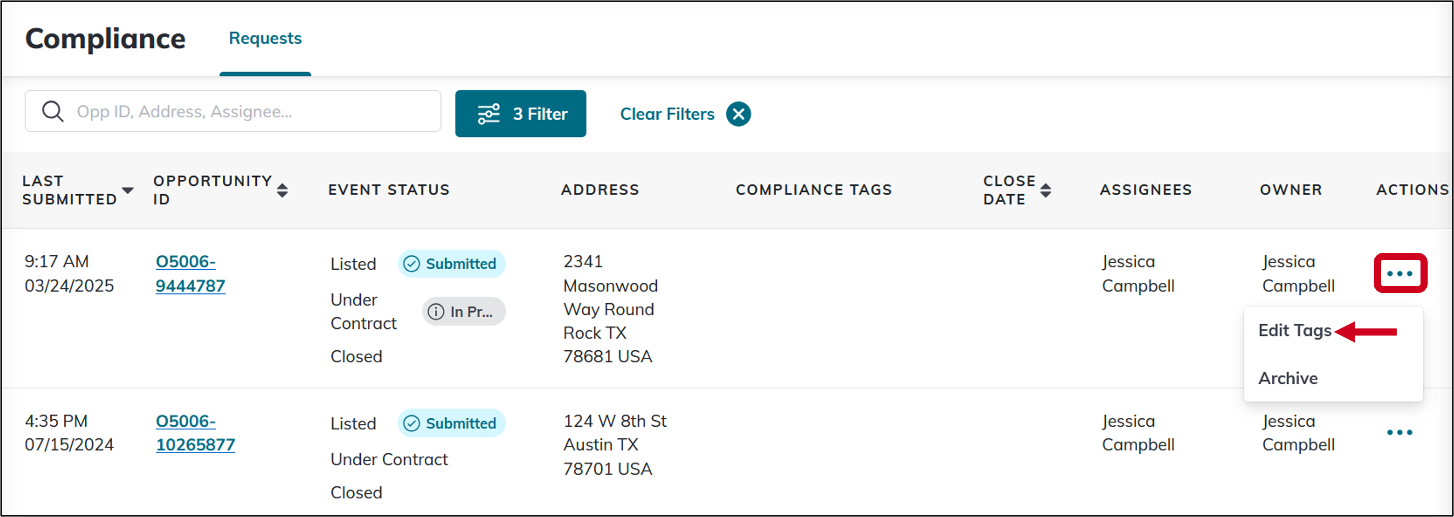Add Tags to Submitted Compliance Requests in CommandMC – Leadership Answers