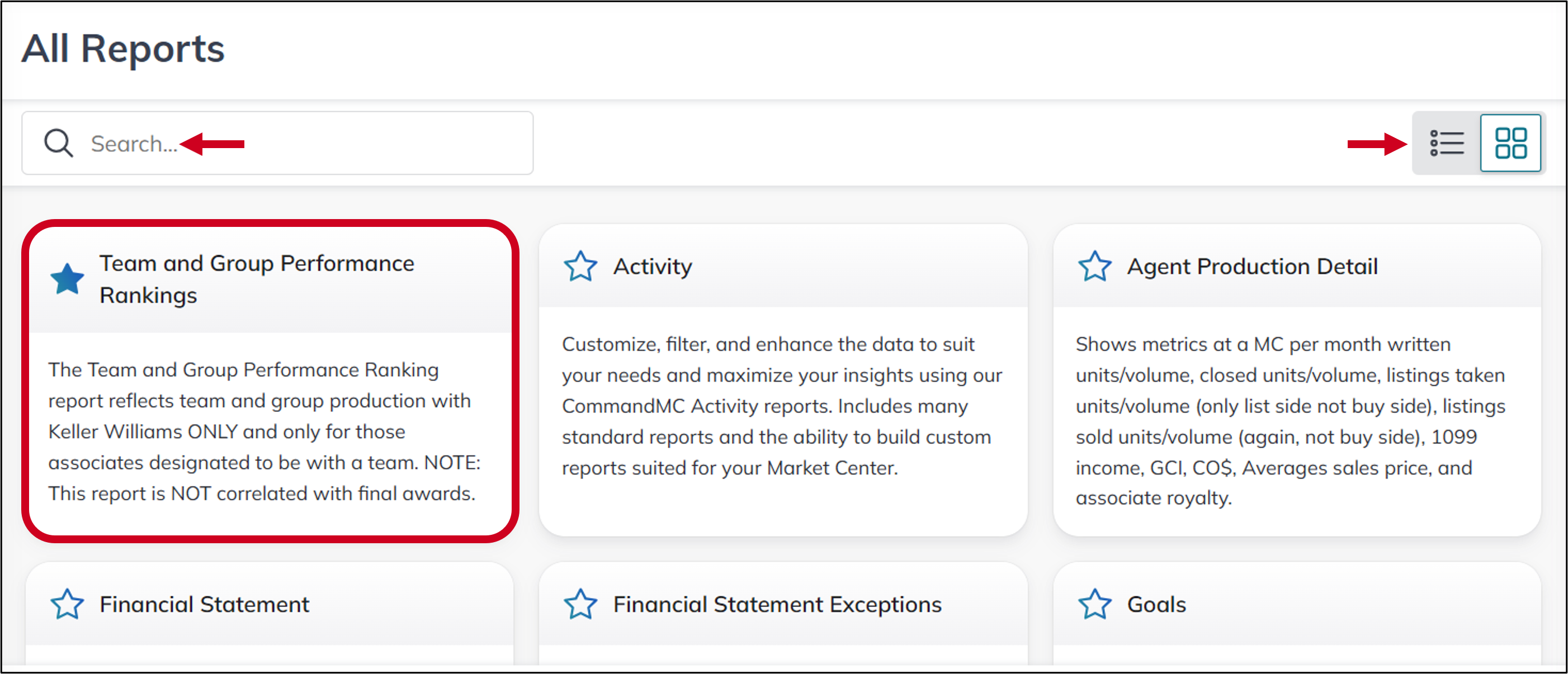 Access the Team and Group Performance (Rankings) Report – Leadership ...